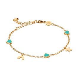 Armband AMELIA PARKER "AB018G", gold, Armb&auml;nder, Damen, 21cm, Edelstahl, Armband