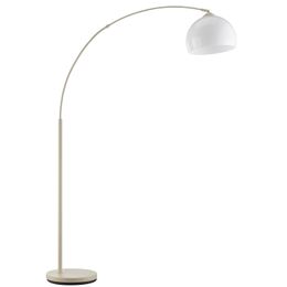 Brilliant Bogenlampe "Vessa - Bogenstehleuchte", beige, wei&szlig;, 1, &Oslash; 30cm H: 166cm, 1 Stk., Leuchten, Stehlampe Wohnzimmer, H 166 cm, B 122 cm, E27-Fassung, Bogenleuchte, Bogenlampe
