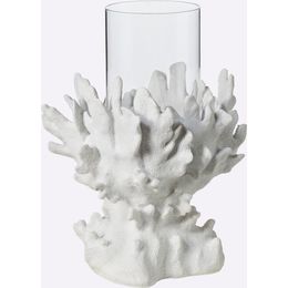 HEINE HOME Windlicht, wei&szlig;, B/H/T: 20cm x 28,5cm x 20cm, Kerzenhalter, Windlicht