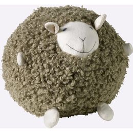 Kopfkissen, beige (taupe), B:30cm L:30cm, 100% Polyester, Kopfkissen