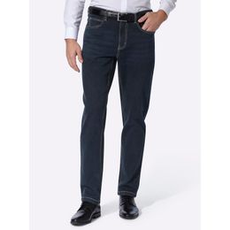5-Pocket-Jeans CLASSIC, Herren, Gr. 46, Normalgr&ouml;&szlig;en, blau (blau, schwarz), 98% Baumwolle, 2% Elasthan, unifarben, lang, Jeans 5-Pocket-Jeans