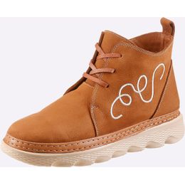 Stiefelette Gemini, Damen, Gr. 36, camel, Nubukleder, Schuhe Stiefelette
