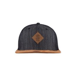 Snapback Cap Djinns "Djinns Djinns 6 Panel Linen 2015 Snapback Cap", Herren, Gr. onesize, schwarz, 60% Baumwolle, 40% Polyester, Caps