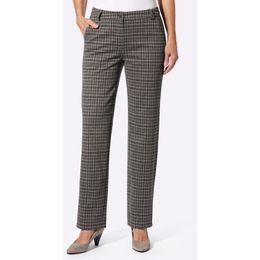 Webhose CLASSIC, Damen, Gr. 52, Normalgr&ouml;&szlig;en, schoko, ecru, gemustert, 95% Polyester, 5% Elasthan, gemustert, unifarben, Hosen