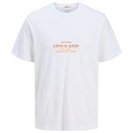 Jack & Jones Herren Gro&szlig;e Gr&ouml;&szlig;en | Jack&Jones T-Shirt mit Print Farbe wei&szlig; Gr&ouml;&szlig;e: 3XL