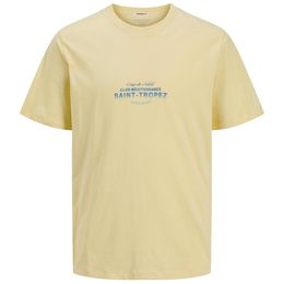Jack & Jones Herren Gro&szlig;e Gr&ouml;&szlig;en | Jack&Jones T-Shirt mit Print Farbe creme Gr&ouml;&szlig;e: 4XL