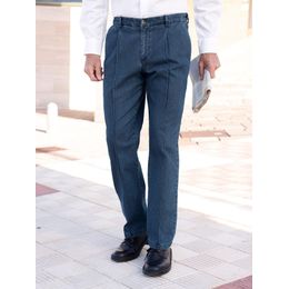 Bequeme Jeans Marco Donati, Herren, Gr. 31, Unterbauchgr&ouml;&szlig;en, blau stone, 81% Baumwolle, 17% Polyester, 2% Elasthan, unifarben, lang, Jeans