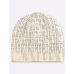Strickm&uuml;tze Casual Looks, Damen, grau, gemustert, Wolle, M&uuml;tzen Strickm&uuml;tze