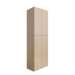 Aktenschrank OTTO HOME "Jarvie", braun (eichefarben), B:60cm H:180cm T:35cm, FSC-zertifizierter Holzwerkstoff, Schr&auml;nke, Mehrzweckschrank, Push-to-open, 5 verstellbare Einlegeb&ouml;den, 60x180 cm