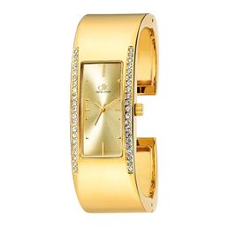 Quarzuhr, goldfarben, Armbanduhren, Damen, Quarzuhr