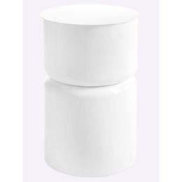 Beistelltisch HEINE HOME, wei&szlig;, B:26,5cm H:41cm T:26,5cm, Tische, Beistelltisch