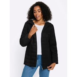 Steppjacke Classic Basics, Damen, Gr. 40, schwarz, 100% Polyester, Wattierung:100% Polyester, gemustert, kariert, unifarben, Jacken Steppjacke