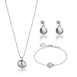 Schmuckset AMELIA PARKER "AS037S", silber, Schmuck_Sets, Damen, 45+6cm, Edelstahl, Schmuckset, 45+6 cm