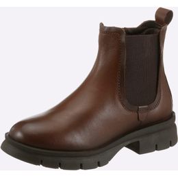 Stiefelette Andrea Conti, Damen, Gr. 42, cognac, Glattleder, Leder, Rindsleder, Schuhe Stiefelette