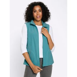 Fleeceweste Classic Basics, Damen, Gr. 40, ozean, 100% Polyester, Westen Fleeceweste