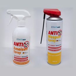 ZOVAR CONTROL Terrassen-Set | ANTI Wespen + ANTI Ameisen Spray | je 500 ml