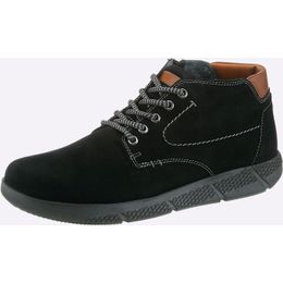 Stiefelette, Herren, Gr. 46, schwarz, Glattleder, Leder, Veloursleder, Schuhe Stiefelette