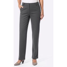 Webhose CLASSIC, Damen, Gr. 54, Normalgr&ouml;&szlig;en, anthrazit, 95% Polyester, 5% Elasthan, gemustert, unifarben, Hosen