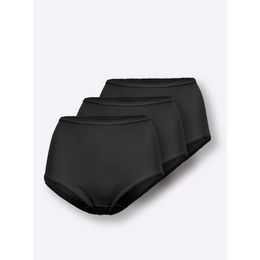 w&auml;schepur Taillenslip W&Auml;SCHEPUR, Damen, Gr. 44, 3 Stk., schwarz, 100% Baumwolle, Unterhosen Taillenslip