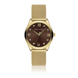 Quarzuhr MARC LAUDER "ME7-B038G", gold, Armbanduhren, Damen, Quarzuhr