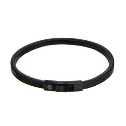 Armband PHILIPP BLANC "PBA15BB", schwarz, Armb&auml;nder, Herren, 21cm, Leder, Armband