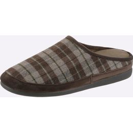Pantoffel CLASSIC, Herren, Gr. 40, khaki, gemustert, Basic, Schuhe