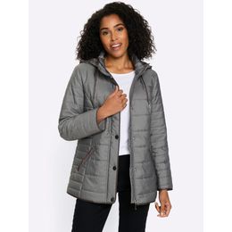 Steppjacke Classic Basics, Damen, Gr. 38, grau, 100% Polyester, Wattierung:100% Polyester, unifarben, Jacken Steppjacke