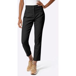 CR&Eacute;ATION L Webhose CREATION L, Damen, Gr. 38, Normalgr&ouml;&szlig;en, schwarz, 63% Lyocell, 37% Polyester, unifarben, Hosen
