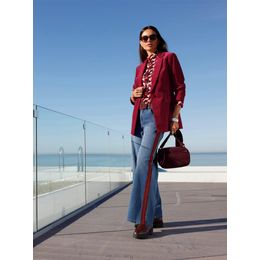 Jackenblazer Heine "Samt-Blazer", Damen, Gr. 38, dunkelrot, 98% Baumwolle, 2% Elasthan, Blazer