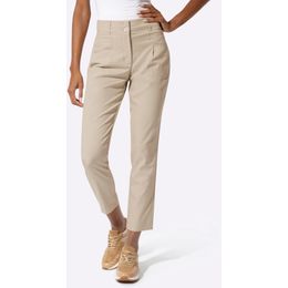 CR&Eacute;ATION L Webhose CREATION L, Damen, Gr. 38, Normalgr&ouml;&szlig;en, sand, 63% Lyocell, 37% Polyester, unifarben, Hosen