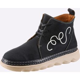 Stiefelette Gemini, Damen, Gr. 36, jeansblau, Nubukleder, Schuhe Stiefelette