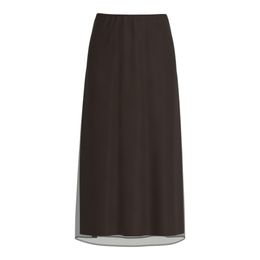 Maxirock Vila "VIFALIA HW ANKLE SKIRT - NOOS", Damen, Gr. 36, coffee bean, Obermaterial: 100% Polyester, unifarben, R&ouml;cke Maxirock, Kunstfaser