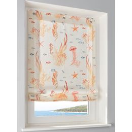Rollo HEINE HOME Gr. 1, sanftes wei&szlig;, bunt, B:45cm H:140cm, 100% Polyester, Rollos