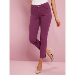 5-Pocket-Jeans Ascari, Damen, Gr. 20, Kurzgr&ouml;&szlig;en, malve, 91% Baumwolle, 6% Polyester, 3% Elasthan, unifarben, lang, Jeans 5-Pocket-Jeans