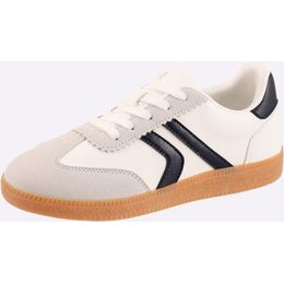 Sneaker Heine, Damen, Gr. 36, wei&szlig;, schwarz, Synthetik, Schuhe Sneaker