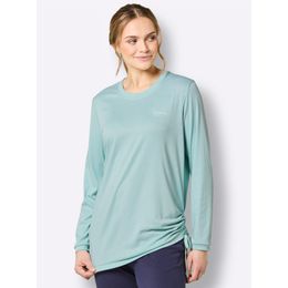 Trainingsshirt Catamaran "Freizeitshirt", Damen, Gr. 40/42, mint, 50% Modal, 44% Polyester, 6% Elasthan, unifarben, Rundhals, Shirts