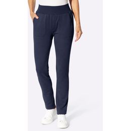 Sweathose Casual Looks, Damen, Gr. 54, Normalgr&ouml;&szlig;en, marine, 100% Baumwolle, unifarben, Hosen Sweathose