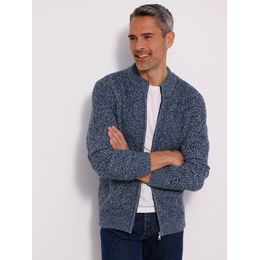Strickjacke CLASSIC, Herren, Gr. 54, marine, meliert, 100% Polyacryl, meliert, Strickjacken Strickjacke