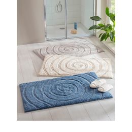 Badematte HEINE HOME Gr. 1, sanftes wei&szlig;, rechteckig (45cm x 50cm ), 1 Stk., Badematten, Badematte
