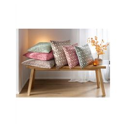 Kissenh&uuml;lle Gr. 1, schoko, kariert, B:38cm L:38cm, Kunstfaser, 60% Polyester, 40% Baumwolle, Kissenbez&uuml;ge, Kissenh&uuml;lle