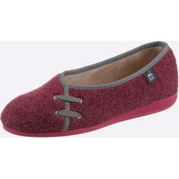 Ballerina, Damen, Gr. 36, bordeaux, Polyester, Basic, Schuhe Ballerina