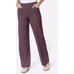 Webhose Heine, Damen, Gr. 38, Normalgr&ouml;&szlig;en, burgund, 75% Polyester, 20% Viskose, 5% Elasthan, unifarben, Hosen