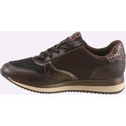 Sneaker Jana, Damen, Gr. 37, schoko, Synthetik, Textil, Schuhe Sneaker