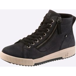 Stiefelette Rieker, Damen, Gr. 37, dunkelblau, Glattleder, Schuhe Stiefelette