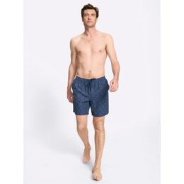 Badeshorts feel good, Herren, Gr. 6, Normalgr&ouml;&szlig;en, marine, mittelblau, Polyester, Badehosen Badeshorts