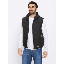 Steppweste Marco Donati, Herren, Gr. 50, schwarz, , Sweatware:80% Baumwolle, 20% Polyester, Wattierung:100% Polyester, unifarben, Westen Steppweste