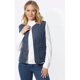 Steppweste Classic Basics, Damen, Gr. 38, dunkelblau, 100% Polyester, Wattierung:100% Polyester, unifarben, Westen Steppweste