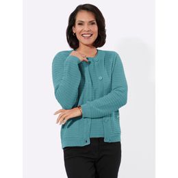 Strickpullover Casual Looks "Twinset", Damen, Gr. 50, ozean, 100% Baumwolle, unifarben, Pullover Strickpullover