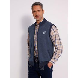 Strickweste CLASSIC, Herren, Gr. 52, blau (marine, rauchblau, meliert), 100% Polyacryl, meliert, Westen Strickweste