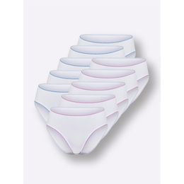 w&auml;schepur Jazz-Pants Slips W&Auml;SCHEPUR, Damen, Gr. 36, 10 Stk., wei&szlig;, 95% Baumwolle, 5% Elasthan, Unterhosen